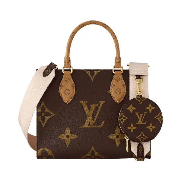 LOUIS VUITTON Onthego Pm Monogram Reverse Canvas