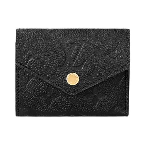 LOUIS VUITTON Zoé Wallet Monogram Embossed Empreinte Cowhide Leather - Black
