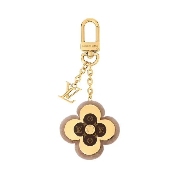 LOUIS VUITTON Blooming Flowers Bag Charm - Gold