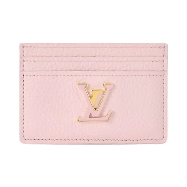 LOUIS VUITTON Capucines Card Holder 'sweet Taurillon Leather - Pink