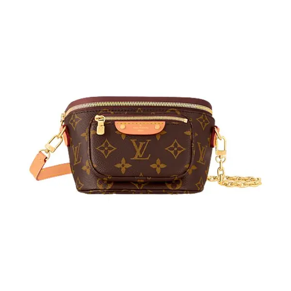 LOUIS VUITTON Mini Bumbag Monogram Canvas - Brown