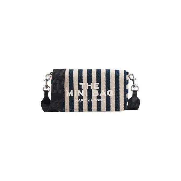 Marc Jacobs Stripe Canvas The Items Mini Bag - Blue