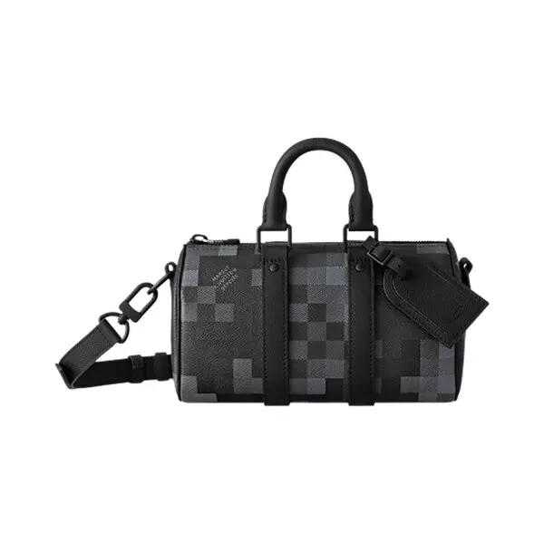 LOUIS VUITTON Keepall Bandouliere 25 Damoflage Canvas