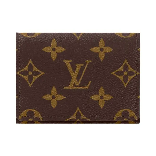LOUIS VUITTON Envelope Business Card Holder Monogram Canvas - Brown
