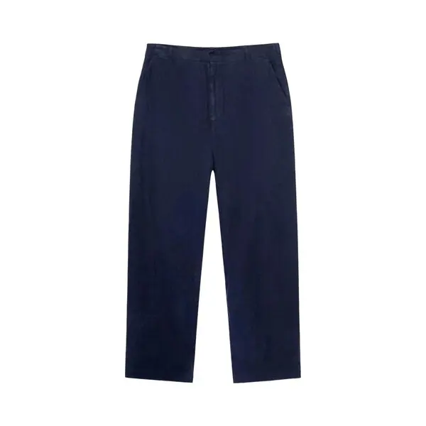 StÜssy Relaxed Textured Linen Trouser - Blue