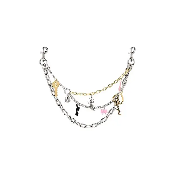 Marc Jacobs Perfect Imperfect Charm Chain Strap - Silver