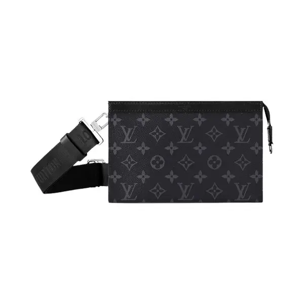 LOUIS VUITTON Gaston Wearable Wallet Monogram Eclipse Canvas - Black