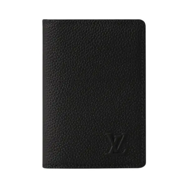 LOUIS VUITTON Pocket Organizer Waxy Calfskin Leather - Black