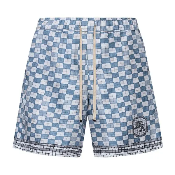 Amiri Ma Checkered Short - Grey