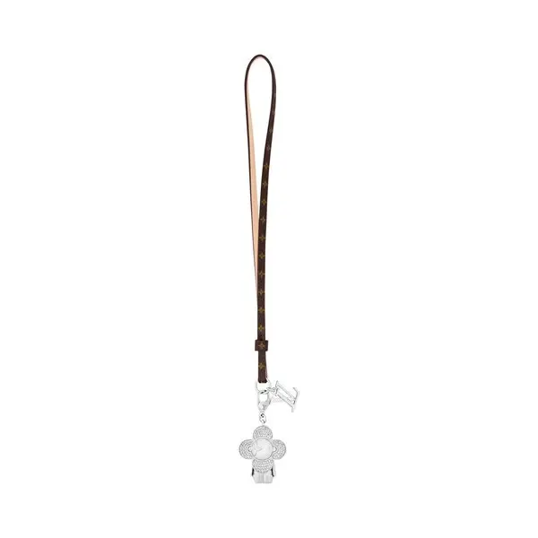 LOUIS VUITTON Mini Vivienne Strass Bag Charm - Grey