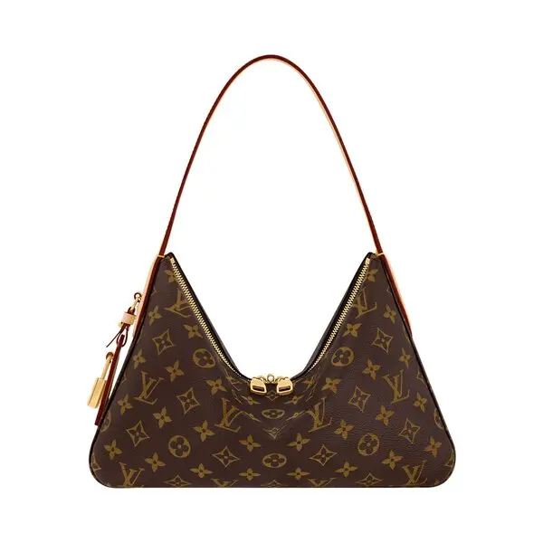 LOUIS VUITTON Slouchy Pm Monogram Canvas - Brown