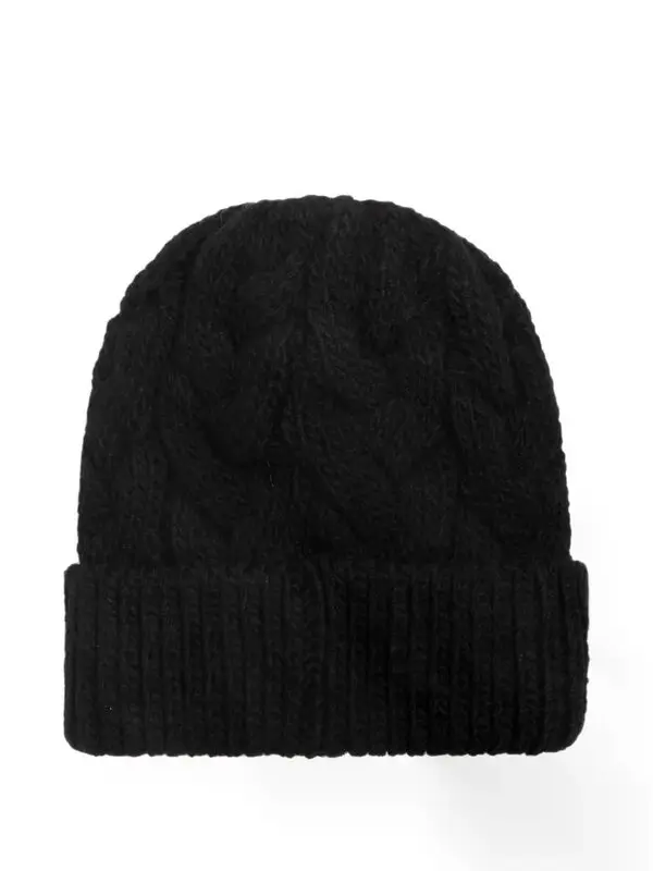 CA4LA Cable-knit Beanie - Black
