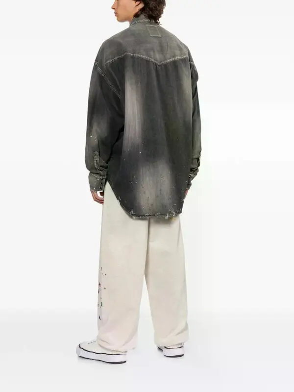 Mihara Yasuhiro Faded Graphic-print Shirt