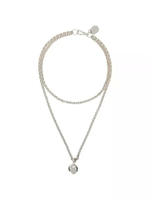 Simone Rocha Poppy Bud-pendant Chain Necklace - Silver