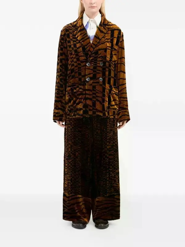 PIERRE-LOUIS MASCIA Animal-print Blazer