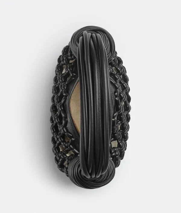 Bottega Veneta Mini Hand-knotted Crochet Top Handle Bag