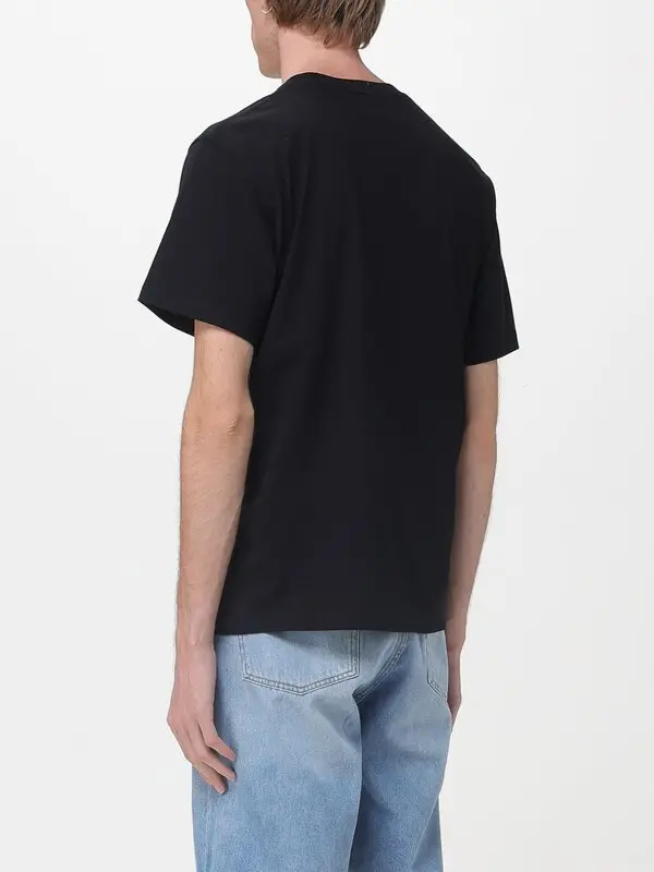 Just Cavalli Cotton T-shirt With Laminated Logo - Black