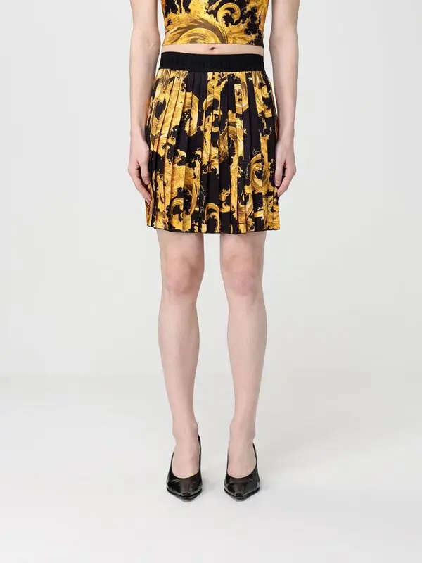 Versace Pleated Crêpe Skirt