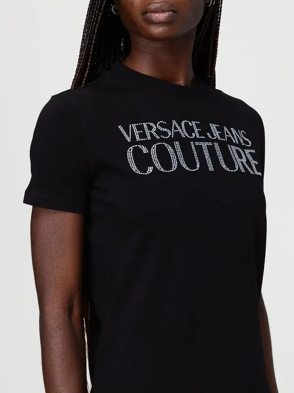 Versace Rhinestone Logo T-shirt