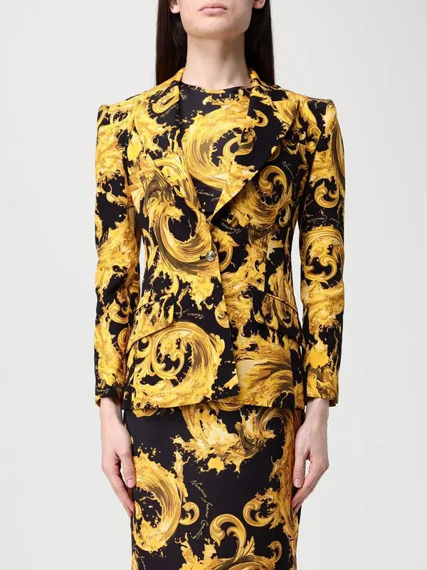 Versace Baroque Print Polyester Blazer
