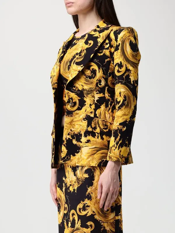 Versace Baroque Print Polyester Blazer
