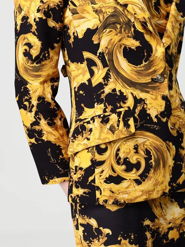 Versace Baroque Print Polyester Blazer