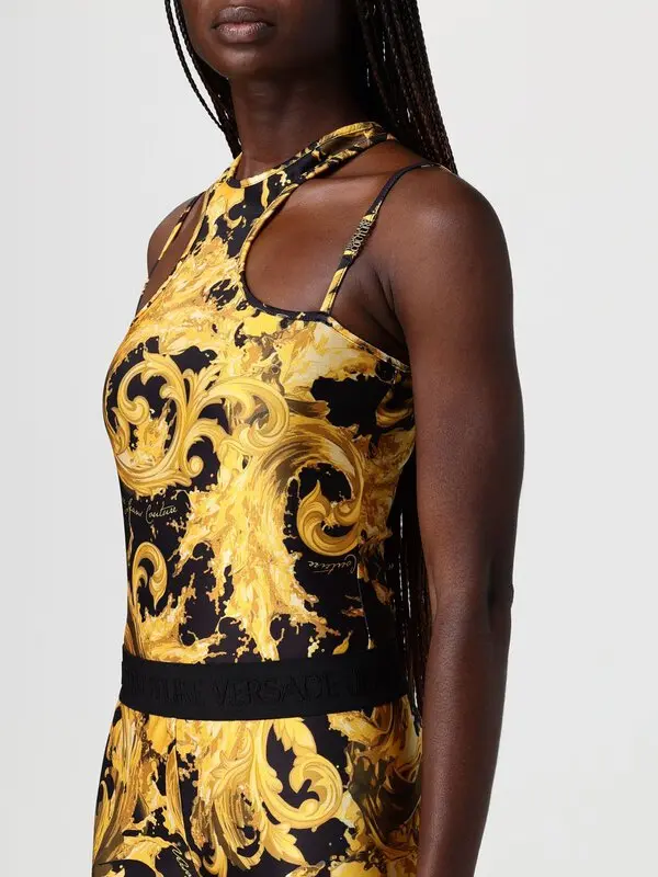 Versace Printed Jersey Bodysuit