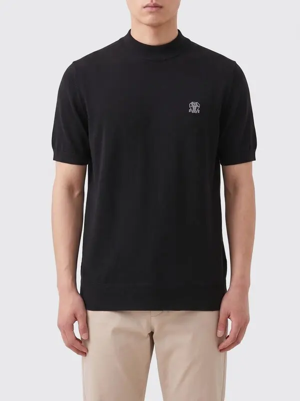Brunello Cucinelli High Neck Sweater - Black