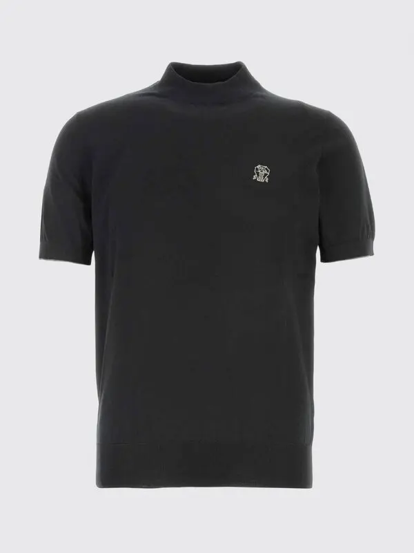Brunello Cucinelli High Neck Sweater - Black