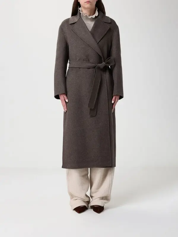Max Mara Virgin Wool Coat - Red