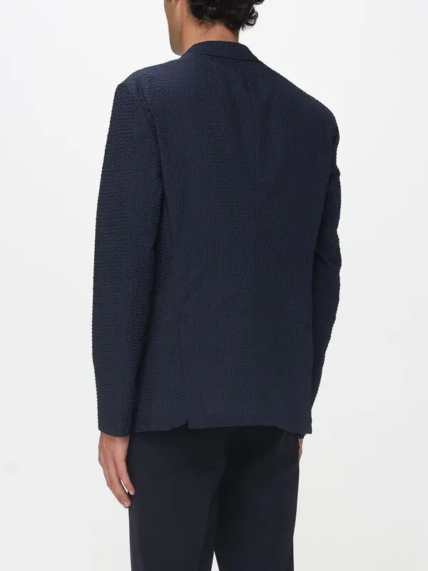 Emporio Armani Textured Blazer - Blue
