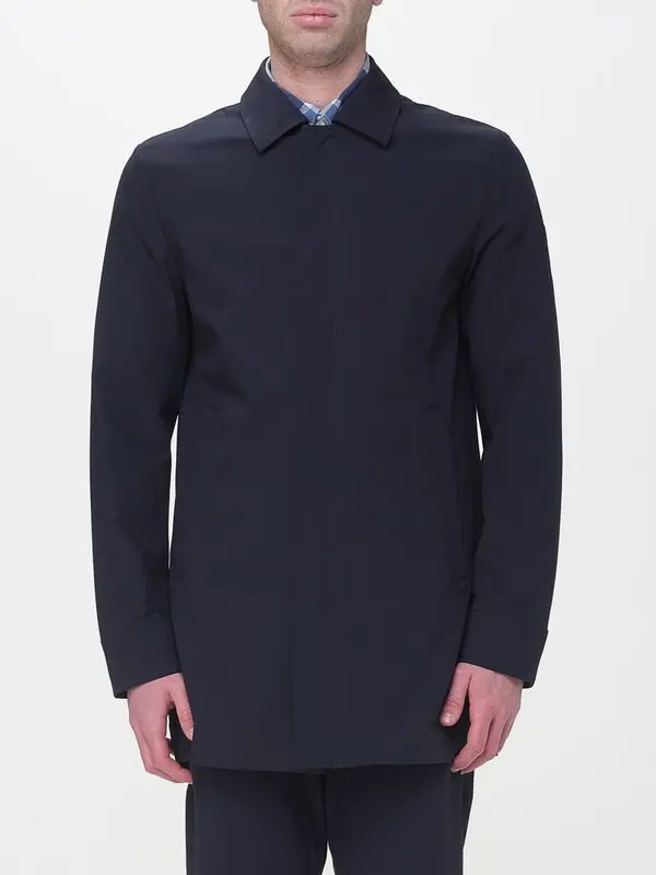 DUNO Technical Fabric Waterproof Trench Coat - Blue
