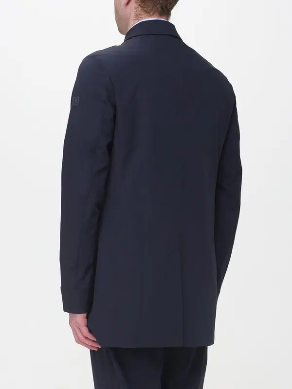DUNO Technical Fabric Waterproof Trench Coat - Blue