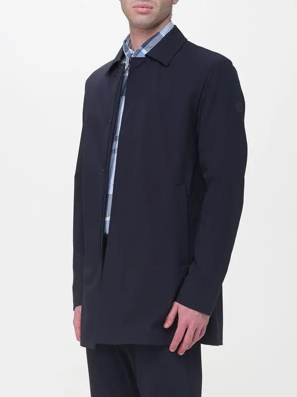 DUNO Technical Fabric Waterproof Trench Coat - Blue