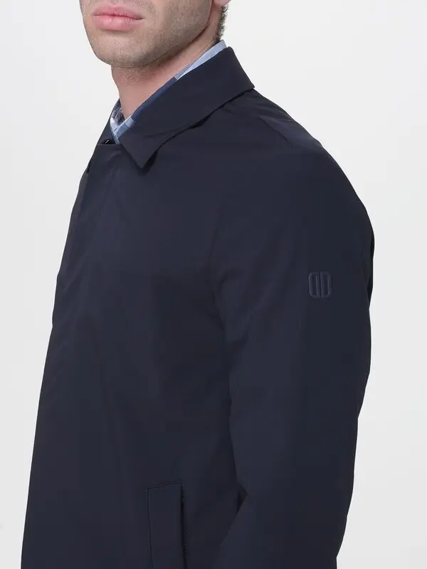 DUNO Technical Fabric Waterproof Trench Coat - Blue