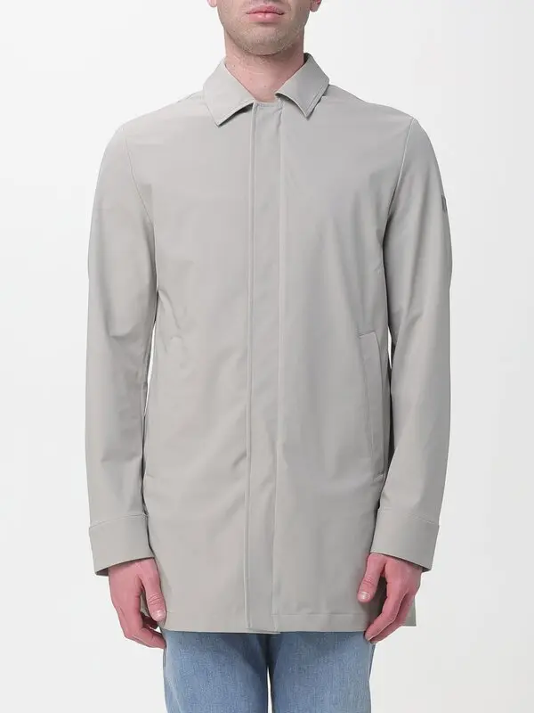 DUNO Technical Fabric Waterproof Trench Coat - Grey