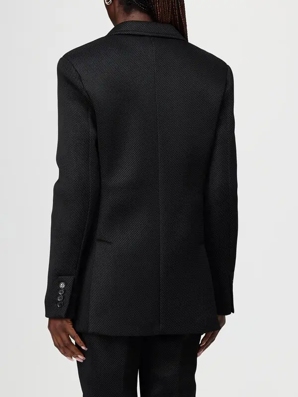 Max Mara Structured Single-breasted Polyester Blazer - Black