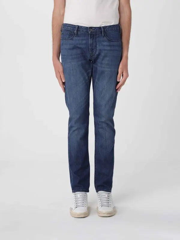 Emporio Armani Cotton Straight Jeans - Denim