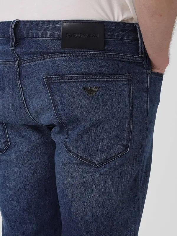 Emporio Armani Cotton Straight Jeans - Denim