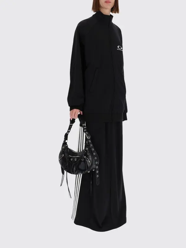 Balenciaga Zip Up Sweatshirt - Black