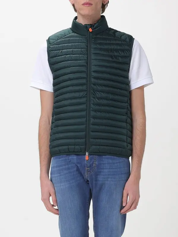 SAVE THE DUCK Padded Zip Puffer Jacket - Green