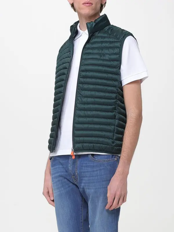 SAVE THE DUCK Padded Zip Puffer Jacket - Green