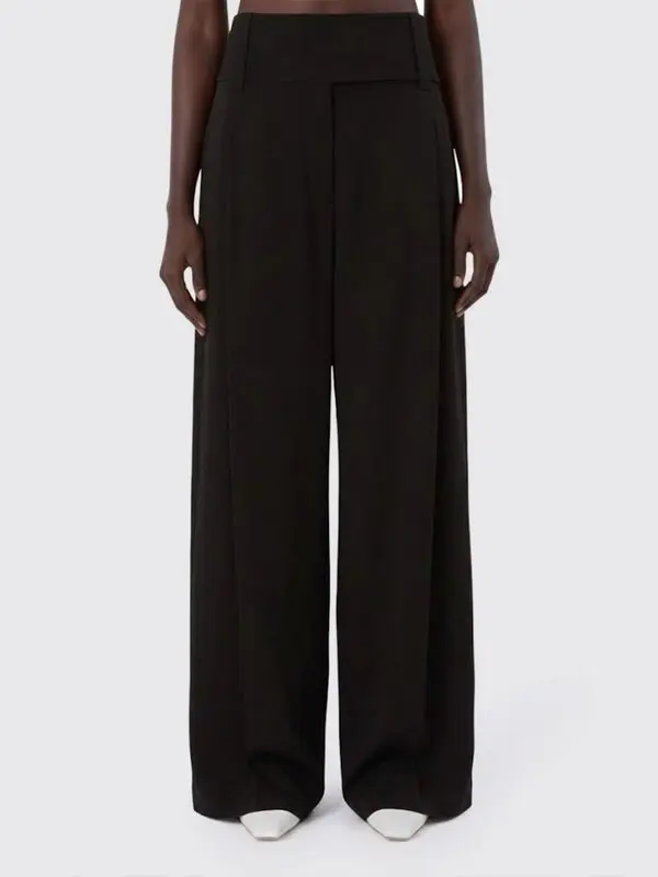 Sportmax Viscose Wide-leg Trousers - Black