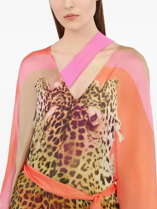 Roberto Cavalli Leopard Print Beachwear