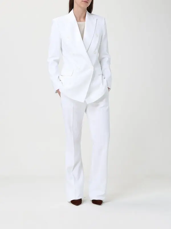 Max Mara Cecina Classic Cotton Trousers - White