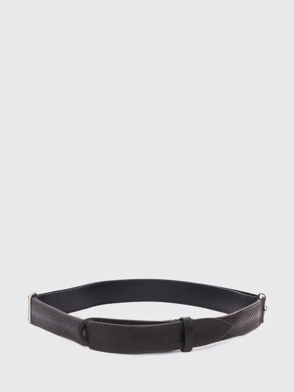 ORTIGNI Leather Belt - Black