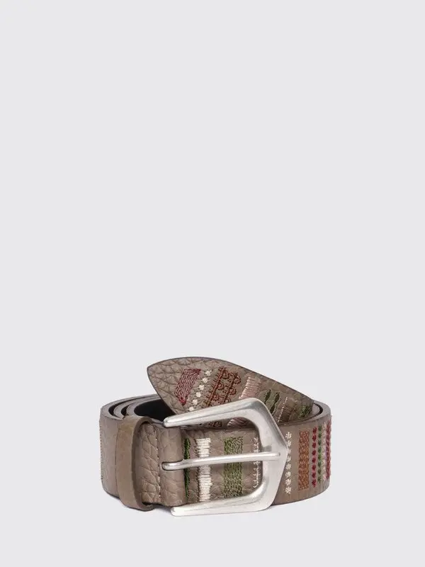 ORTIGNI Leather Belt - Brown