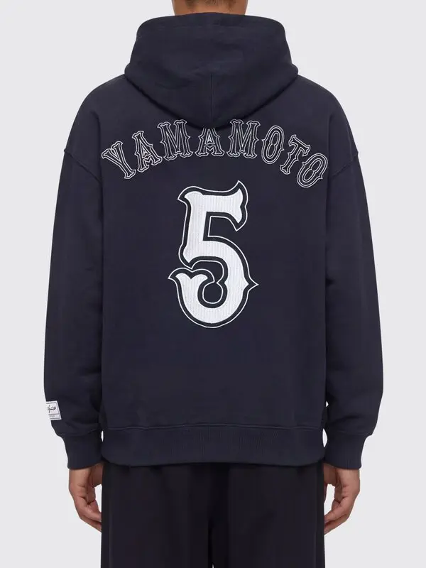 Y3 Cotton Hoodie With Logo Detailing