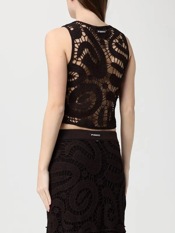 Pinko Crochet Sleeveless Top