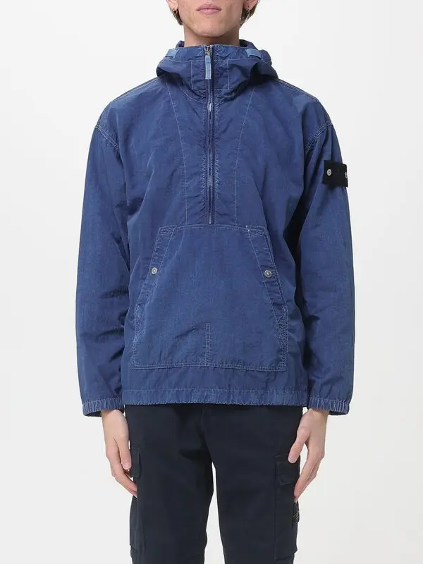 Stone Island Hooded Jacket - Denim